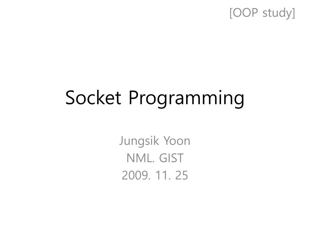 PPT - Socket Programming PowerPoint Presentation, free download - ID ...