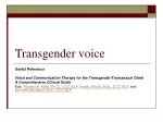 PPT - UNDERSTANDING TRANSGENDER IDENTITY PowerPoint Presentation, free ...