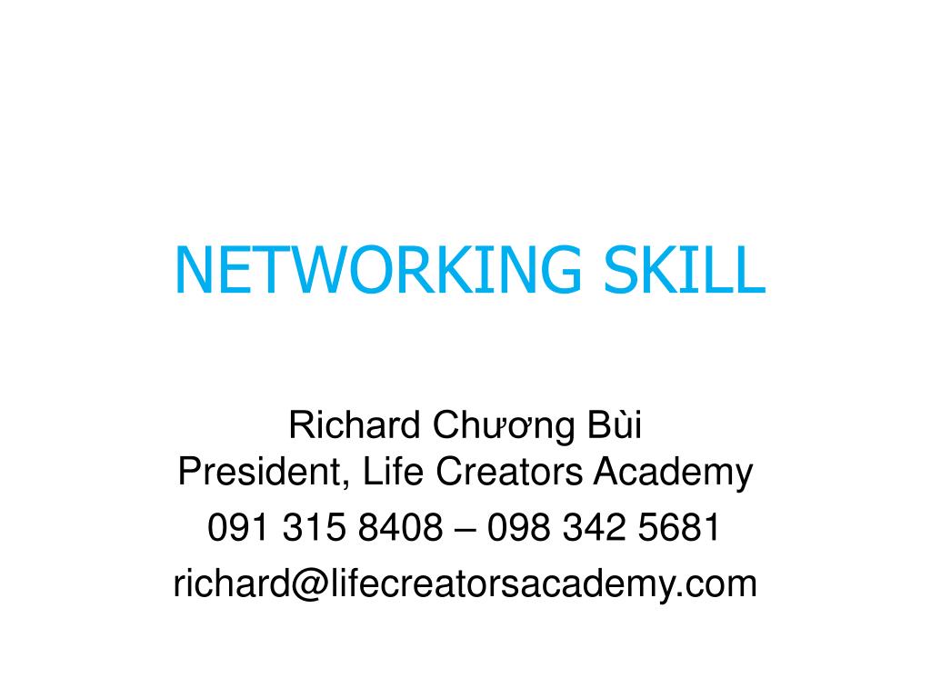 PPT - NETWORKING SKILL PowerPoint Presentation, free download - ID:5721893