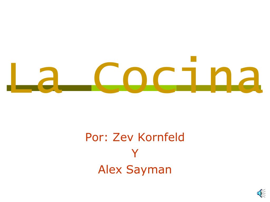 PPT - La Cocina PowerPoint Presentation, free download - ID:5723531