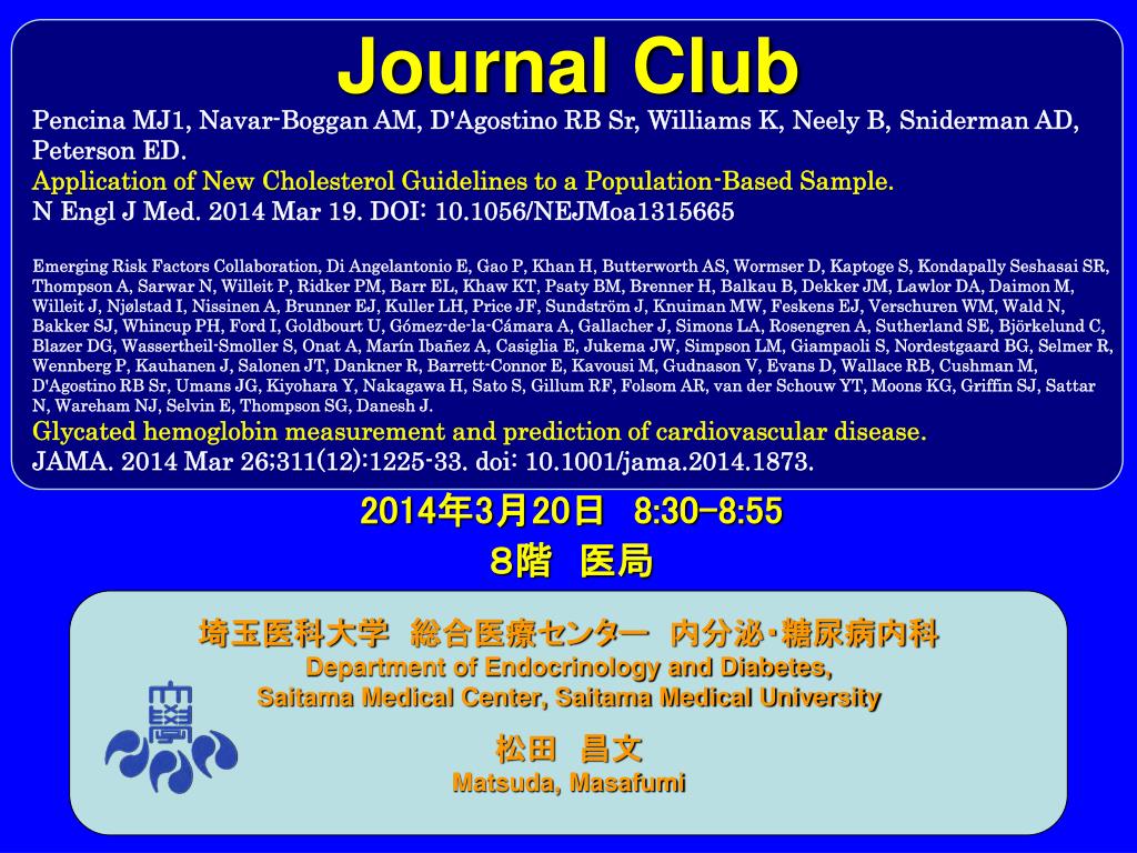 PPT - Journal Club PowerPoint Presentation, free download - ID:5724500