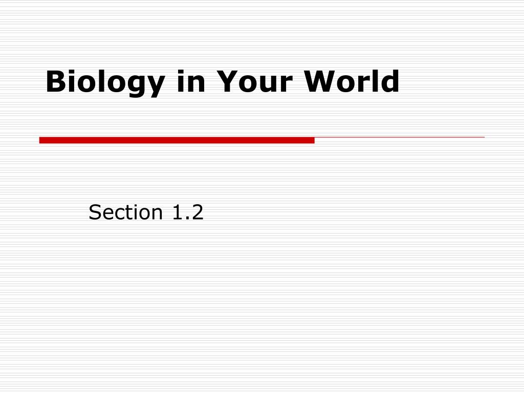 PPT - Biology in Your World PowerPoint Presentation, free download - ID ...