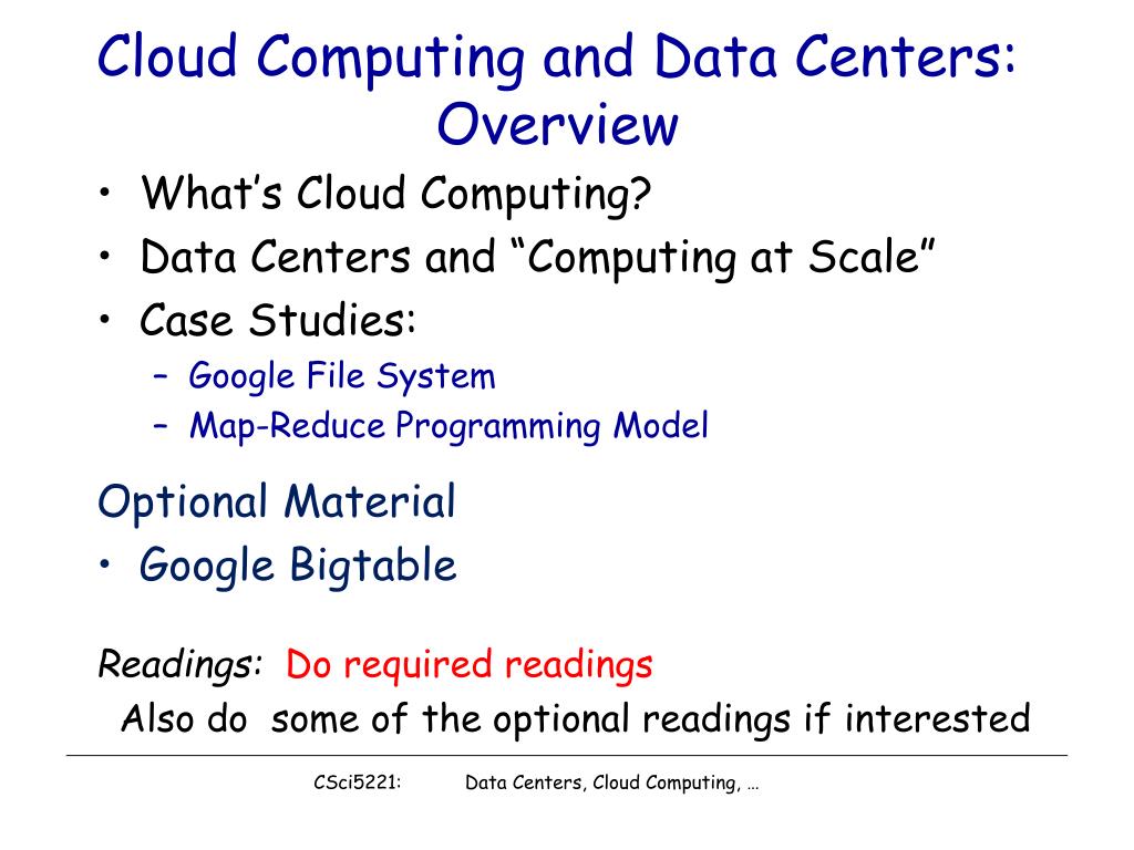 PPT - Cloud Computing and Data Centers: Overview PowerPoint ...