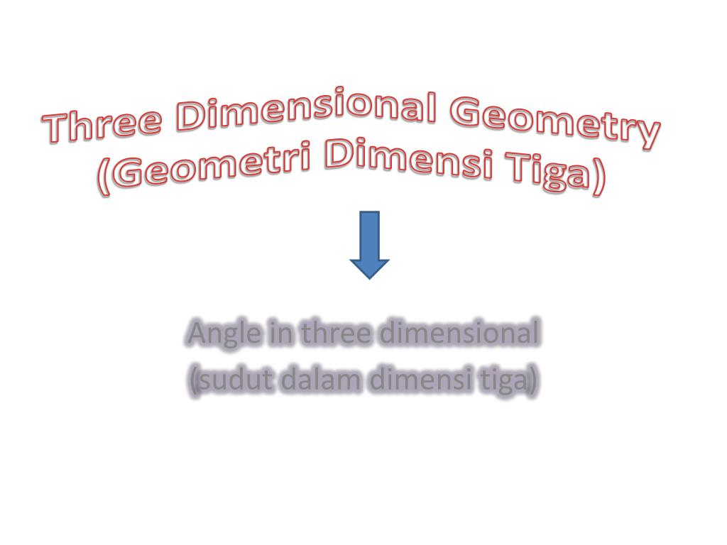 PPT - Three Dimensional Geometry ( Geometri Dimensi Tiga ) PowerPoint ...