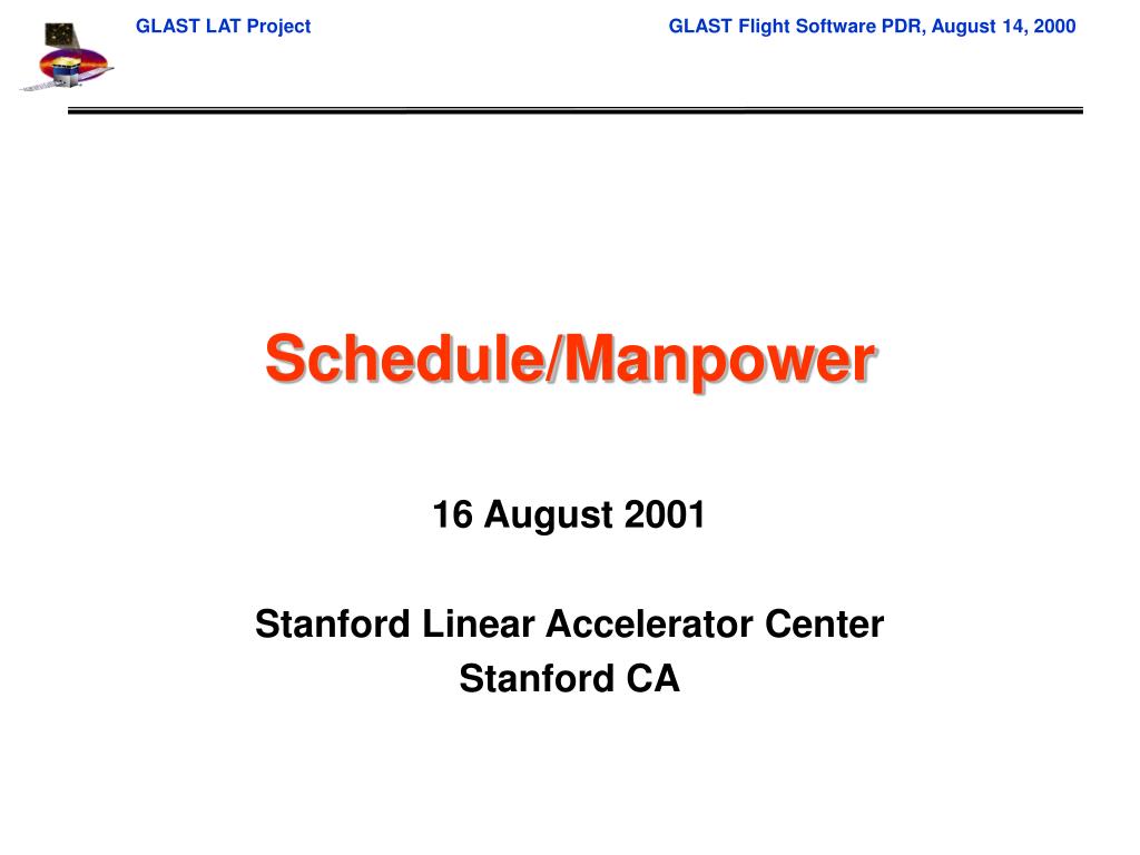 PPT - Schedule/Manpower PowerPoint Presentation, free download - ID:5725476