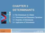 PPT - Chapter: 1 Matrices & Determinants PowerPoint Presentation, free ...