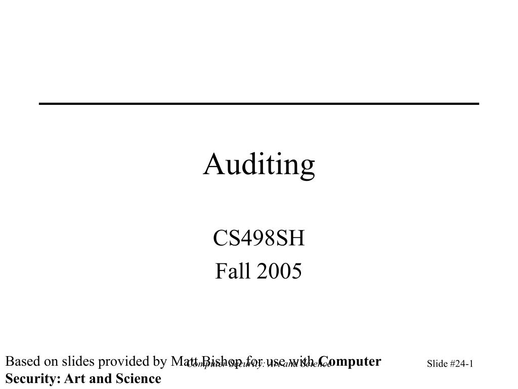 PPT - Auditing PowerPoint Presentation, free download - ID:5729340