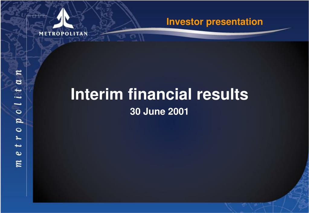PPT - Investor presentation PowerPoint Presentation, free download - ID ...