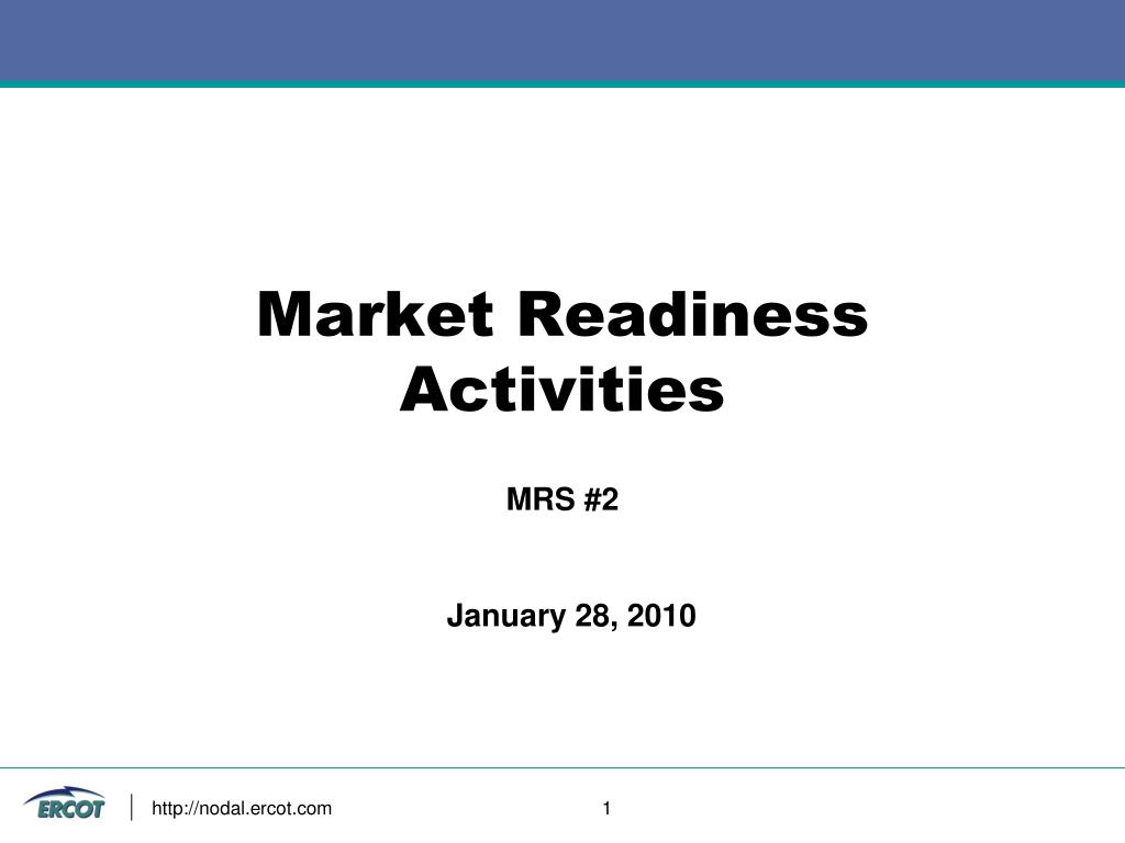 PPT - Market Readiness Activities PowerPoint Presentation, free ...
