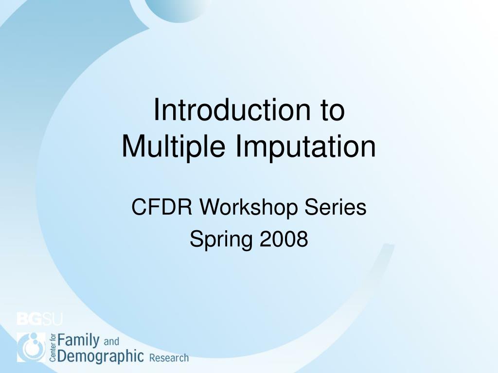 PPT - Introduction to Multiple Imputation PowerPoint Presentation, free ...
