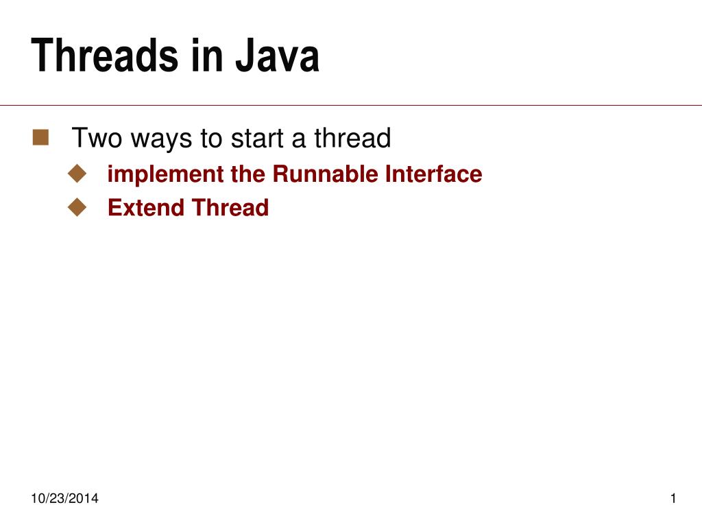 PPT - Threads in Java PowerPoint Presentation, free download - ID:5742390