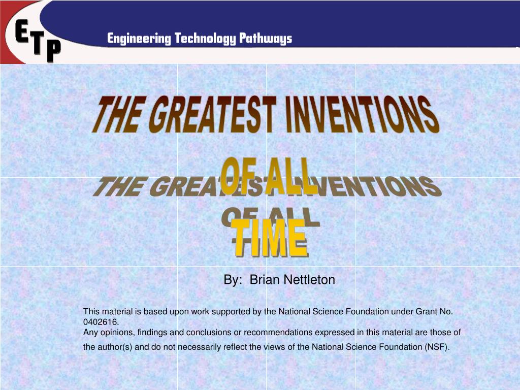 PPT - THE GREATEST INVENTIONS OF ALL TIME PowerPoint Presentation, free ...