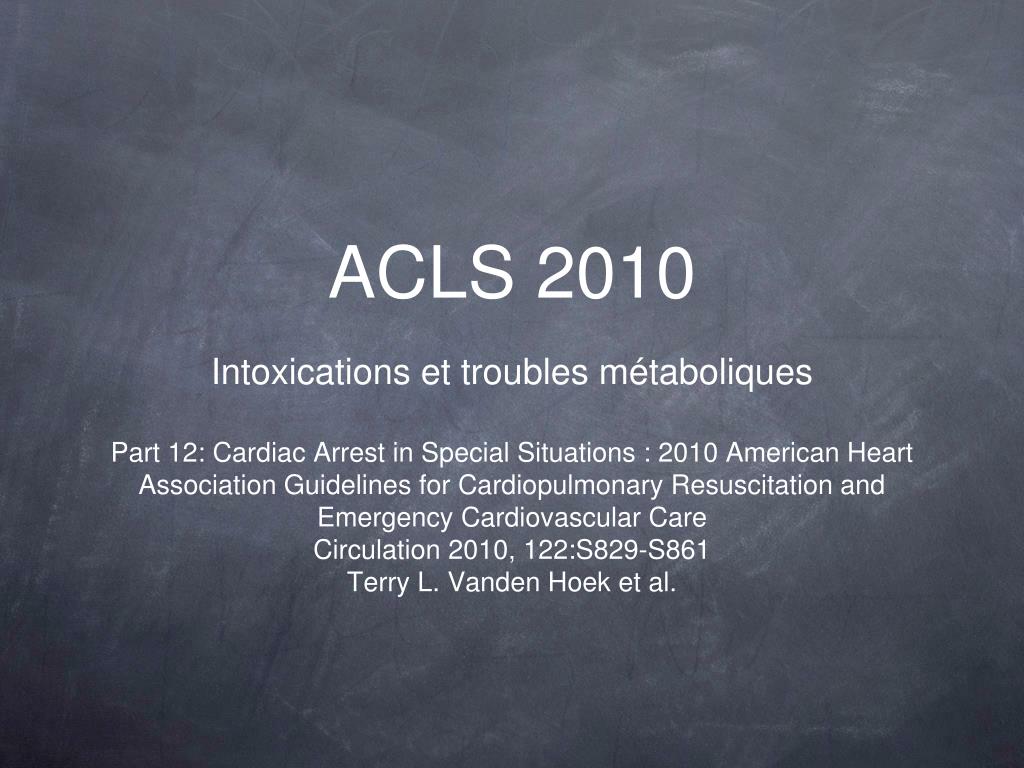 PPT - ACLS 2010 PowerPoint Presentation, free download - ID:5743038