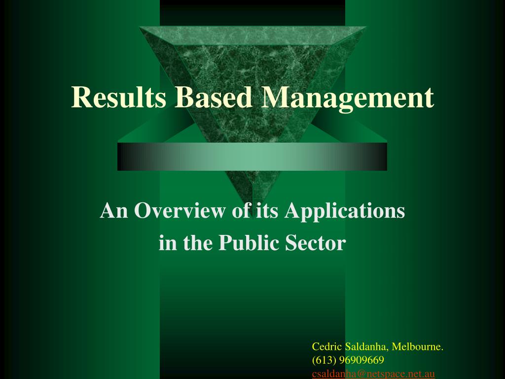 PPT - Results Based Management PowerPoint Presentation, free download ...