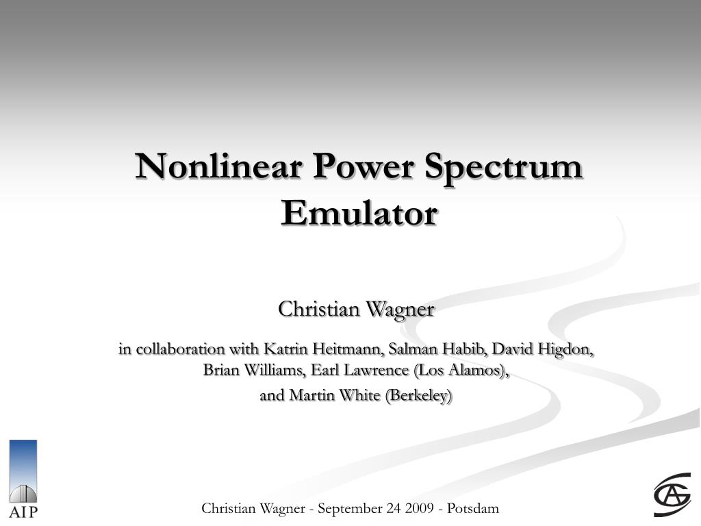 PPT - Nonlinear Power Spectrum Emulator PowerPoint Presentation, free ...