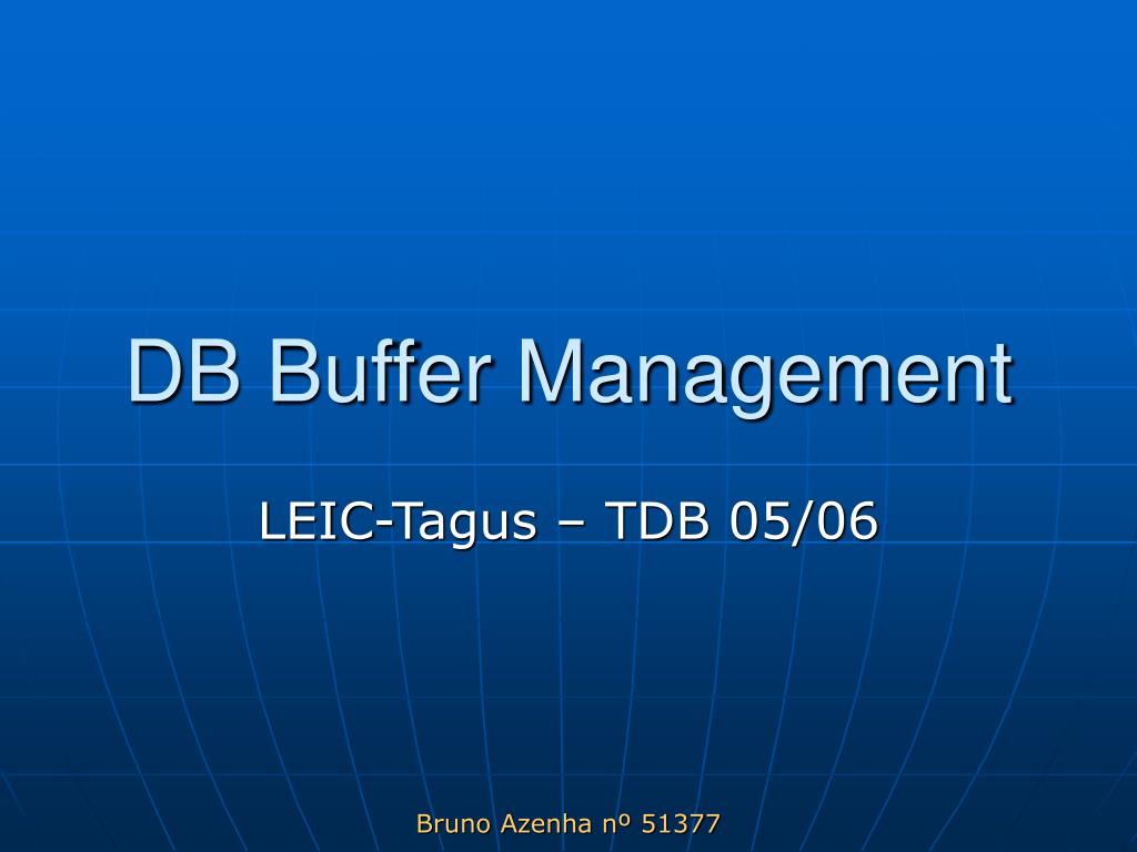 PPT - DB Buffer Management PowerPoint Presentation, free download - ID ...