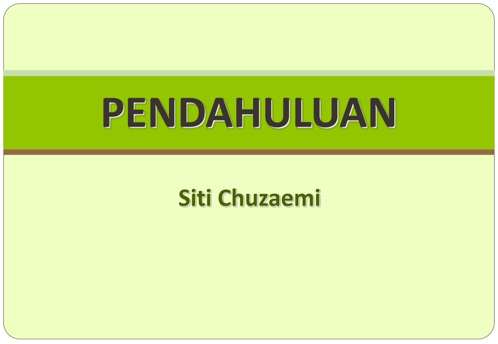 PPT - PENDAHULUAN PowerPoint Presentation, free download - ID:5746066