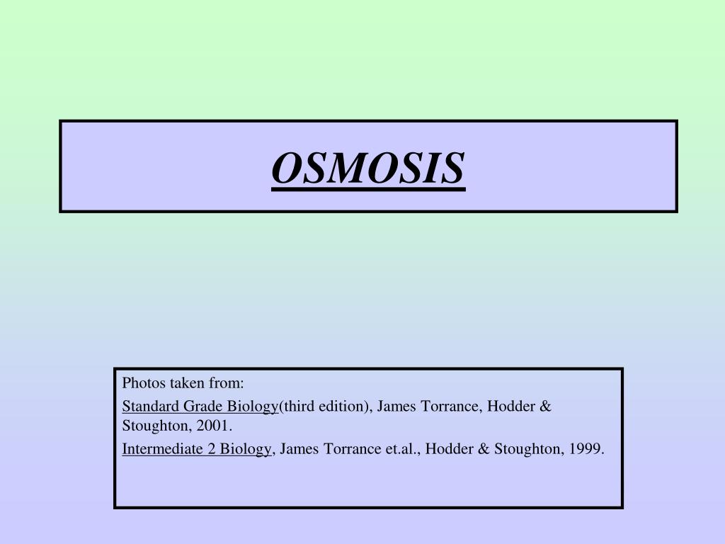 PPT - OSMOSIS PowerPoint Presentation, free download - ID:5746929