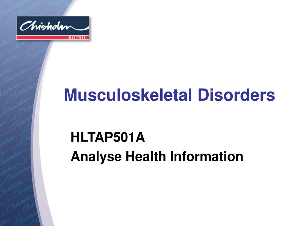 PPT - Musculoskeletal Disorders PowerPoint Presentation, free download ...