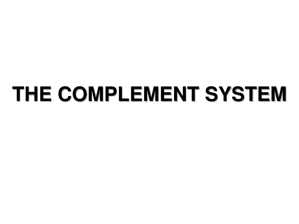 PPT - THE COMPLEMENT SYSTEM PowerPoint Presentation, free download - ID ...