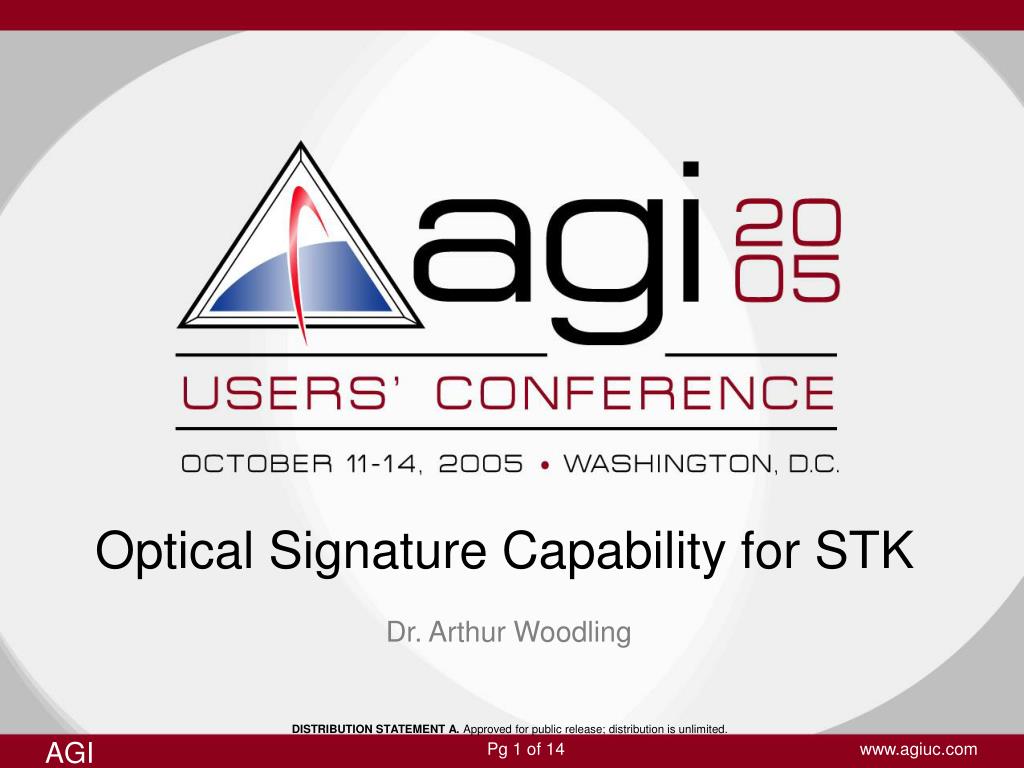 PPT - Optical Signature Capability for STK PowerPoint Presentation ...