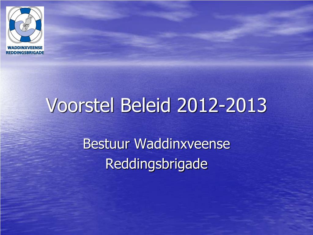 PPT - Voorstel Beleid 2012-2013 PowerPoint Presentation, free download ...