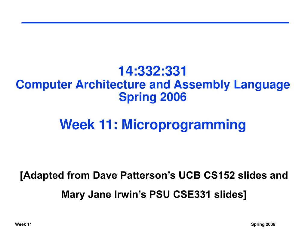 PPT - 14:332:331 Computer Architecture and Assembly Language Spring ...