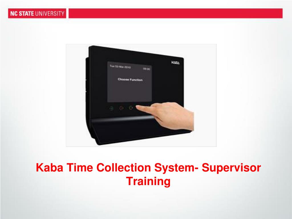 PPT - Kaba Time Collection System- Supervisor Training PowerPoint ...