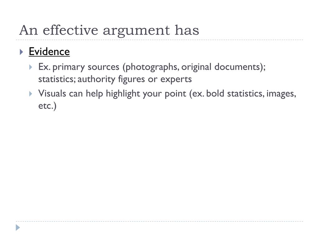 PPT - An effective argument has PowerPoint Presentation, free download ...