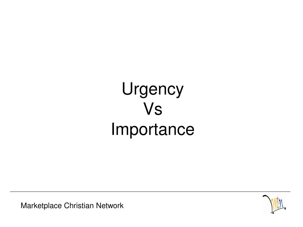 PPT - Urgency Vs Importance PowerPoint Presentation, free download - ID ...
