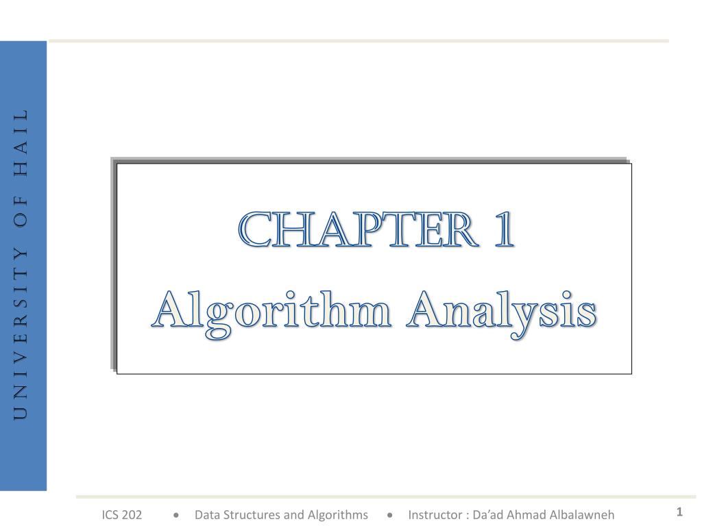 PPT - Chapter 1 Algorithm Analysis PowerPoint Presentation, free ...