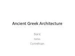 PPT - Greek Architecture PowerPoint Presentation, free download - ID ...
