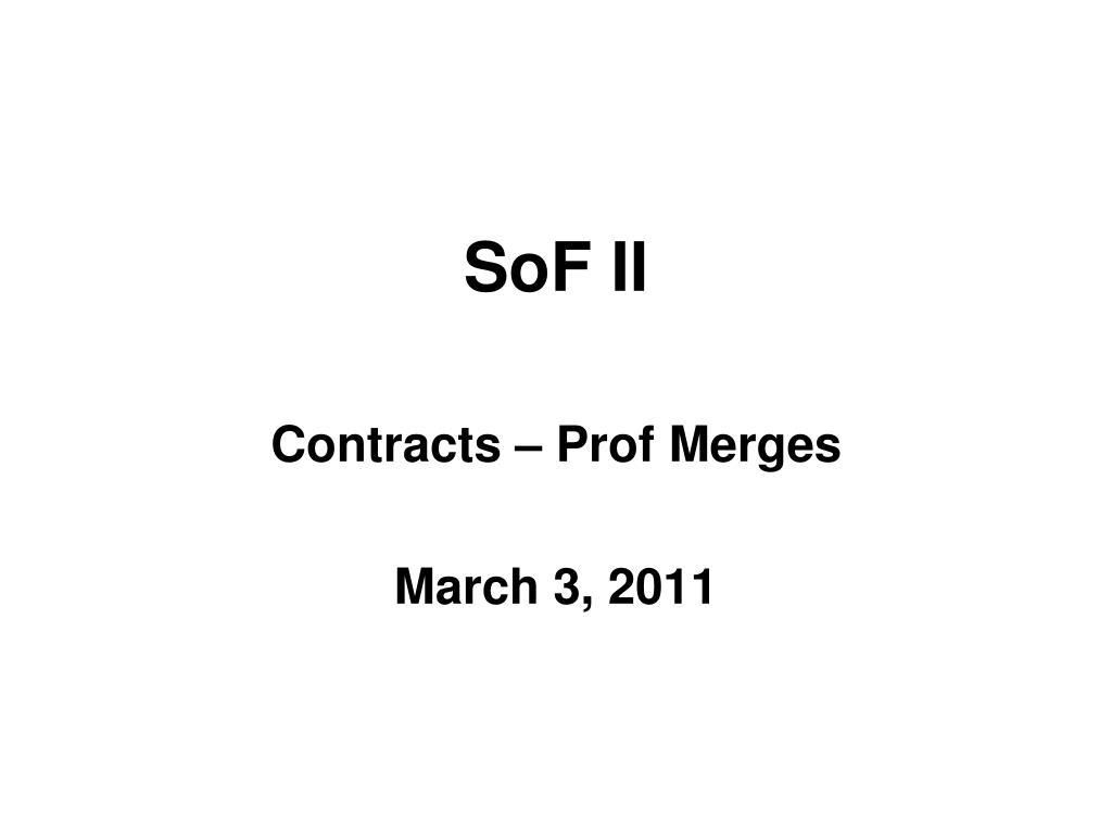 PPT - SoF II PowerPoint Presentation, free download - ID:5758388