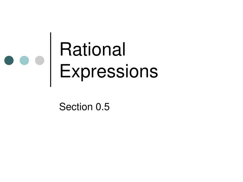 PPT - Rational Expressions PowerPoint Presentation, free download - ID ...