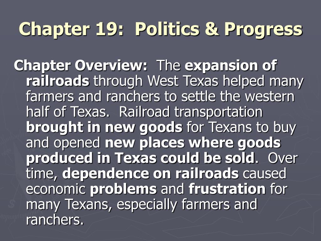 PPT - Chapter 19: Politics & Progress PowerPoint Presentation, free ...