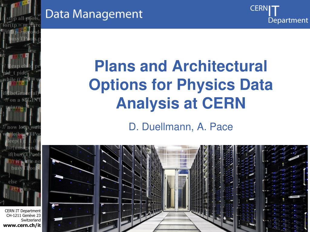 PPT - Enhancing Physics Data Analysis Software at CERN PowerPoint ...