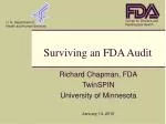PPT - PREPARING FOR AN FDA AUDIT PowerPoint Presentation, free download ...