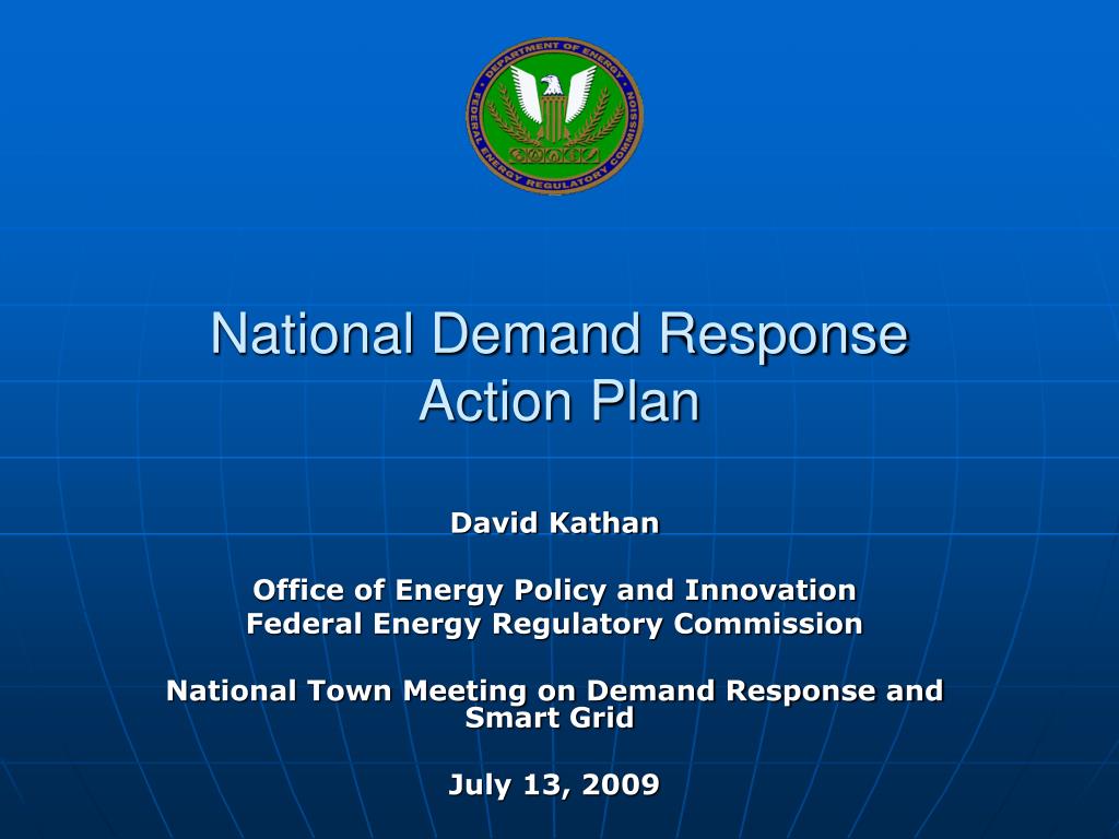 PPT - National Demand Response Action Plan PowerPoint Presentation ...