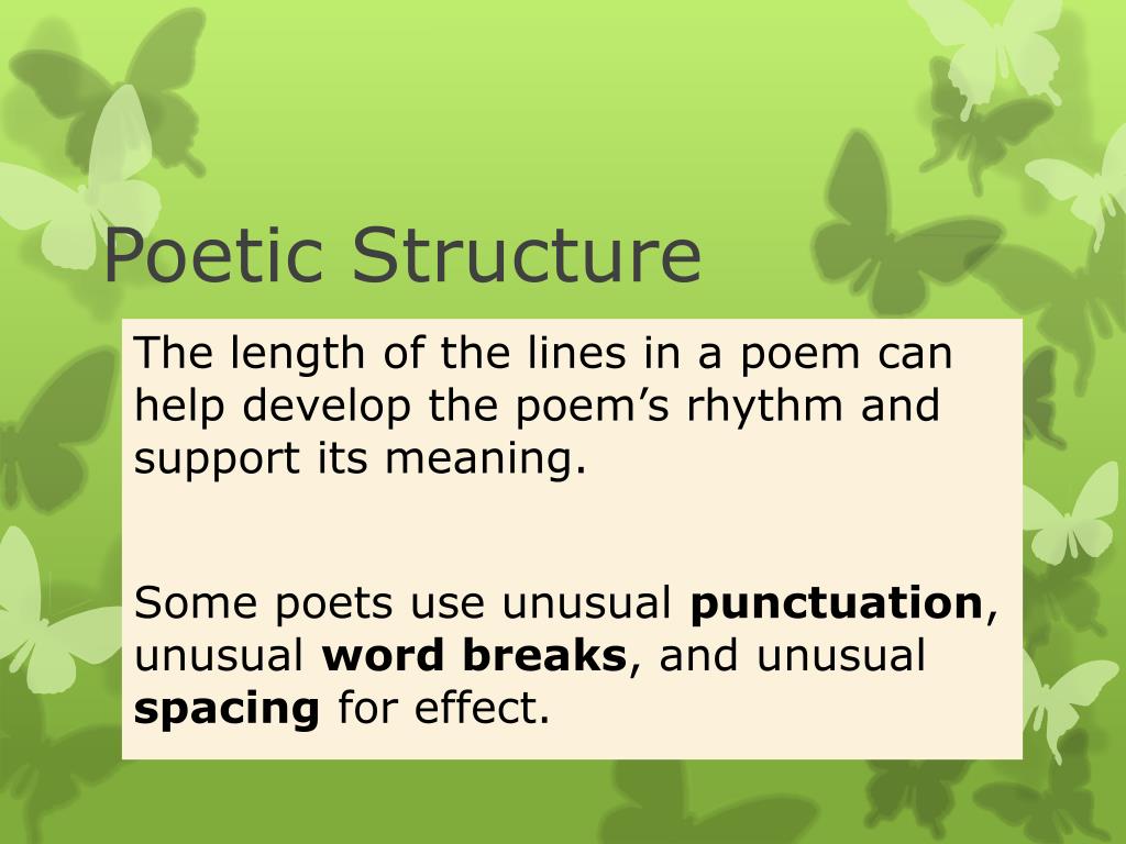 PPT - Poetic Structure PowerPoint Presentation, free download - ID:5763213