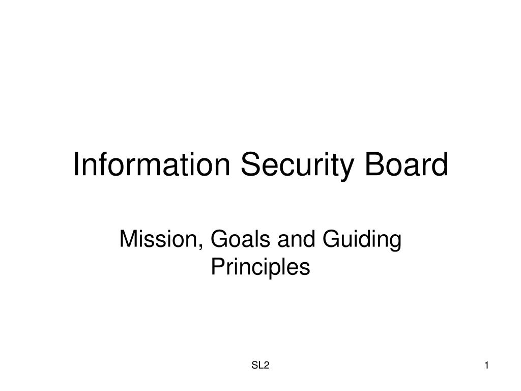 PPT - Information Security Board PowerPoint Presentation, free download ...