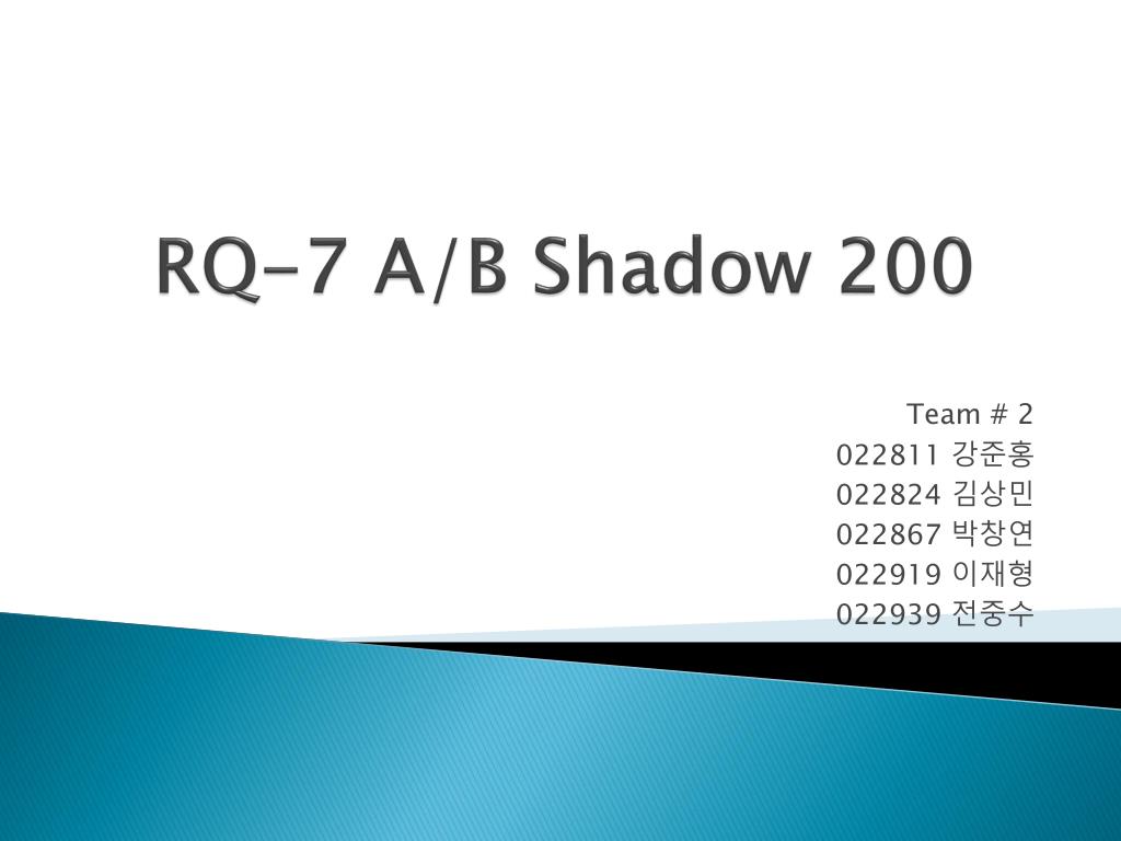 PPT - RQ-7 A/B Shadow 200 PowerPoint Presentation, free download - ID ...