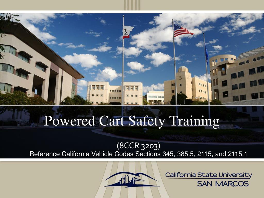 PPT - Powered Cart Safety Training PowerPoint Presentation, free ...