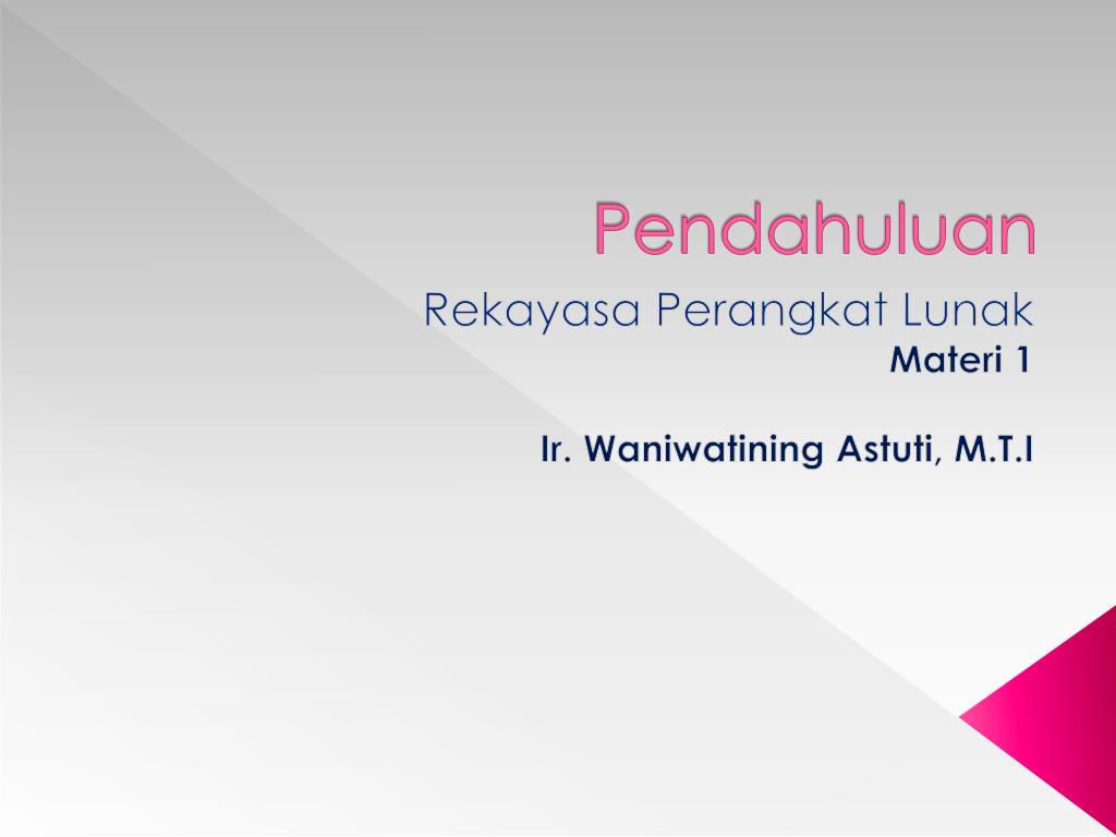 PPT - Pendahuluan PowerPoint Presentation, free download - ID:5765419