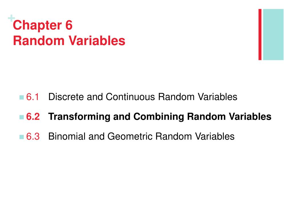 PPT - Chapter 6 Random Variables PowerPoint Presentation, free download ...