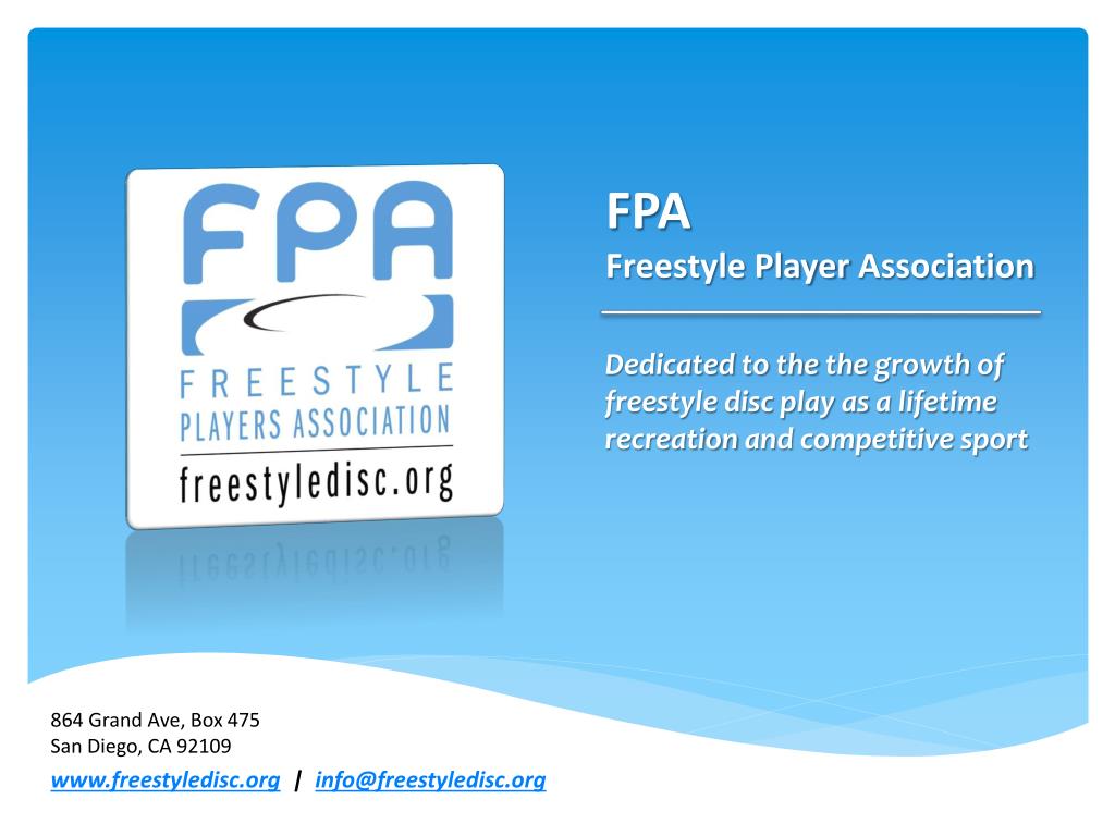 PPT - FPA Freestyle Player Association PowerPoint Presentation, free ...