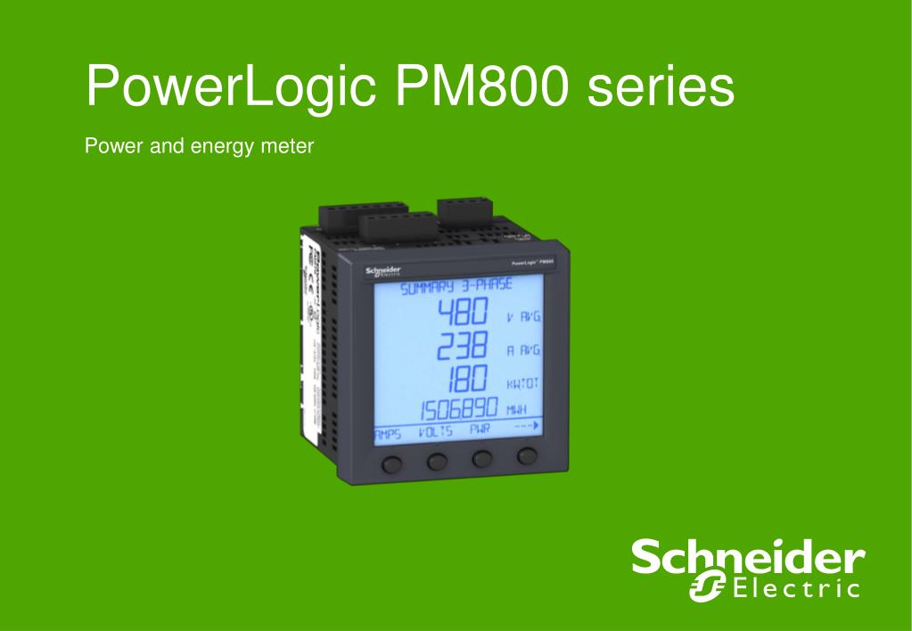 PPT - PowerLogic PM800 series PowerPoint Presentation, free download ...