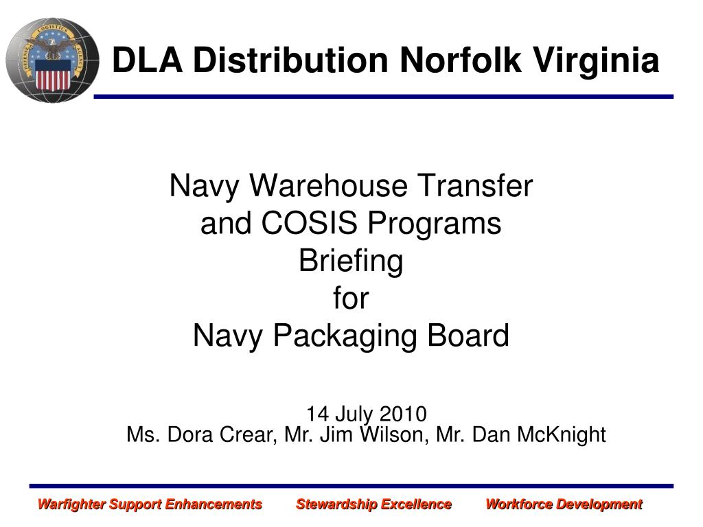 PPT - Navy Warehouse Transfer and COSIS Programs Briefing for Navy ...