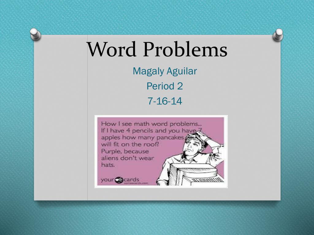 PPT - Word Problems PowerPoint Presentation, free download - ID:5768940