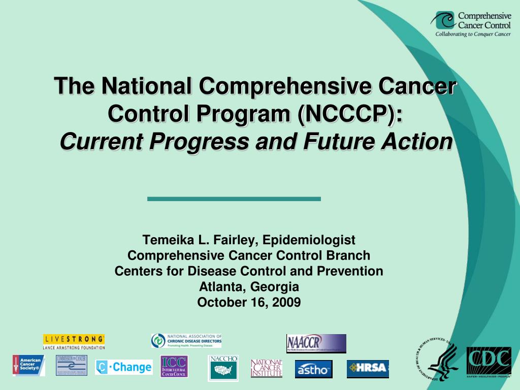PPT - The National Comprehensive Cancer Control Program (NCCCP ...