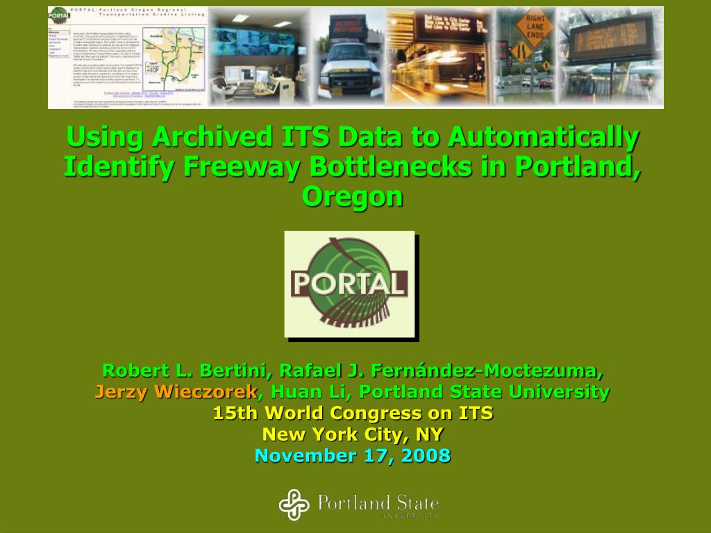 PPT - Using Archived ITS Data to Automatically Identify Freeway ...